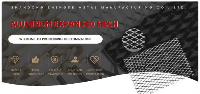 High Strength Expanded Metal Wire Mesh Diamond Stretch Perforated Metal ...